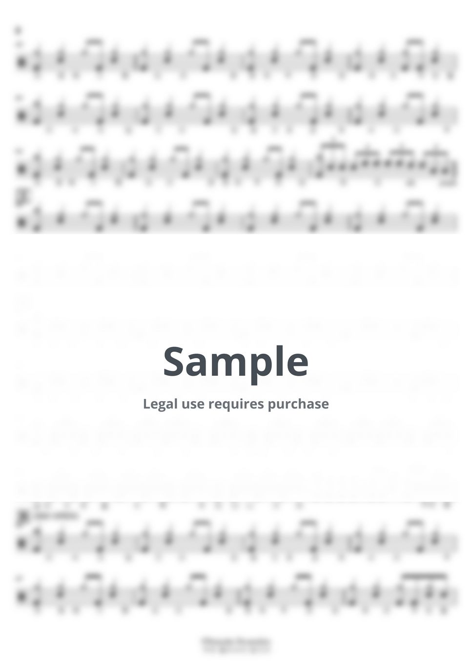 WELOVE - 우린 물러서지 않으리 Sheet Music by 드럼신DrumShin