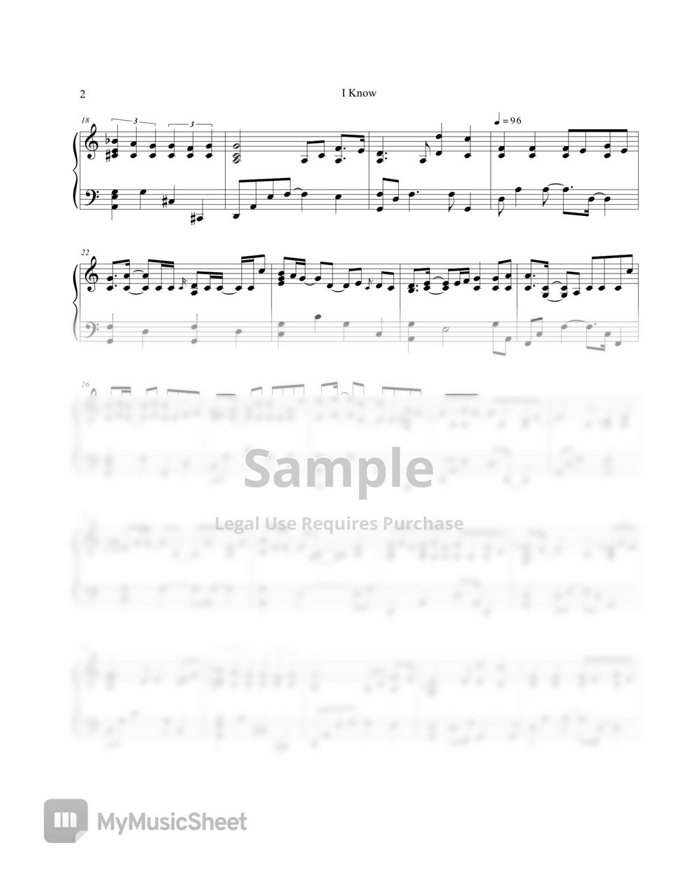 Oh My Girl 오마이걸 I Know Start Up 스타트업 Ost Sheets By Piano Hug