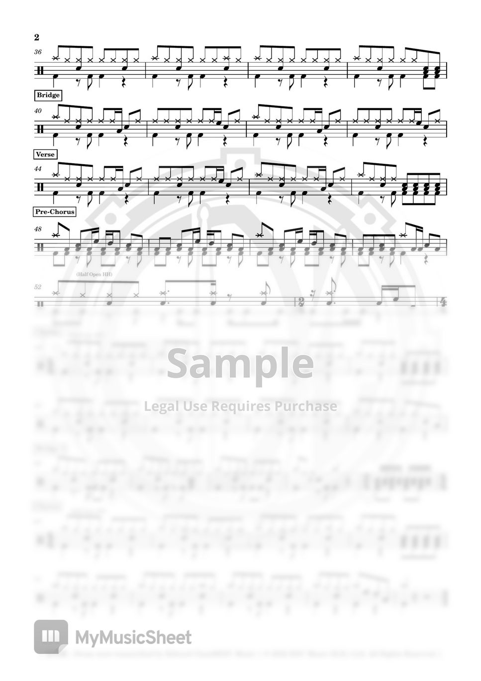 RubberBand - 發現號 (鼓譜) Sheet Music by Edward Chan