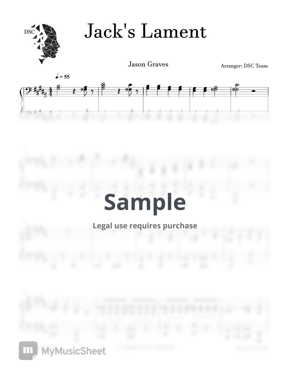 Jason Graves - Jack's Lament (Until Dawn OST) Piano Sheet Music PDF ...