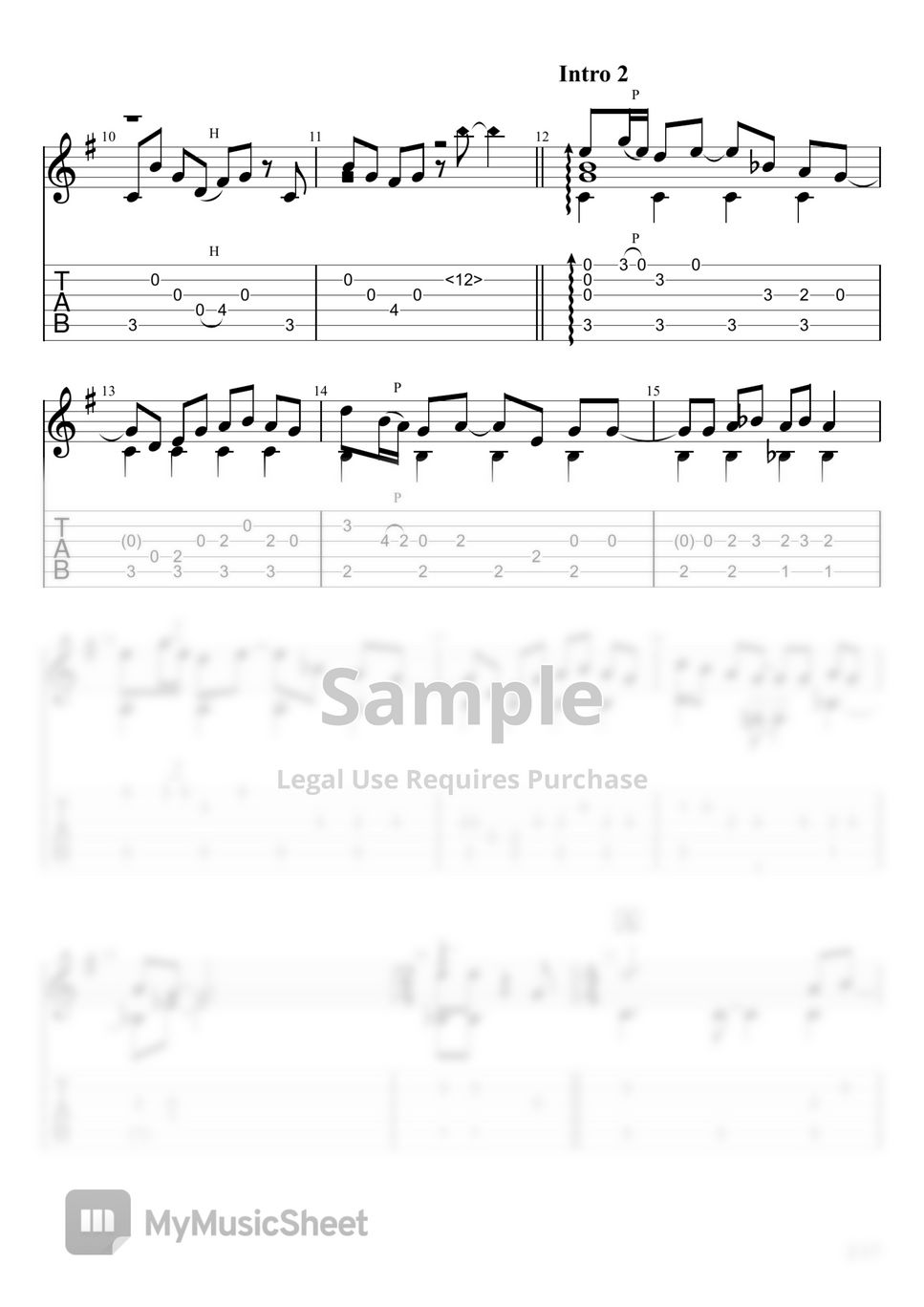 Kessoku Band - Hikari no Naka e (Fingerstyle) Partitura by u3danchou