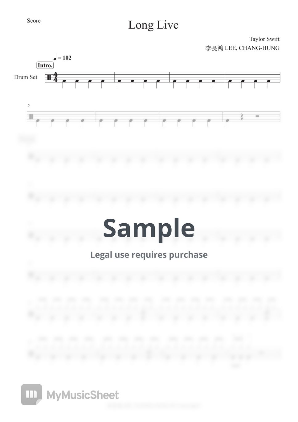 Taylor Swift - Long Live Sheets by LEE, CHANG-HUNG