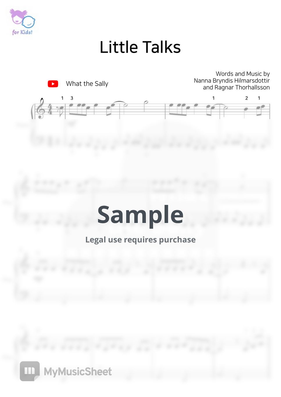 Of Monsters and Men - Little Talks Sheets by What the Sally