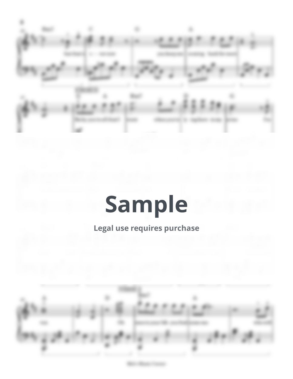 Bryan Adams - Heaven (piano sheet music) Sheet Music by Mel's Music Corner