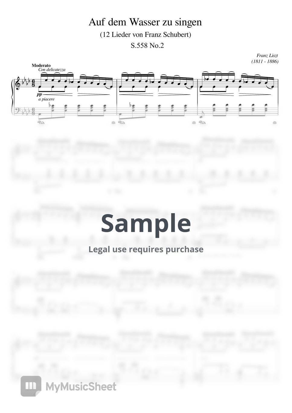 Schubert/Liszt - 12 Lieder von Franz Schubert, S.558 No.2 Auf Dem ...