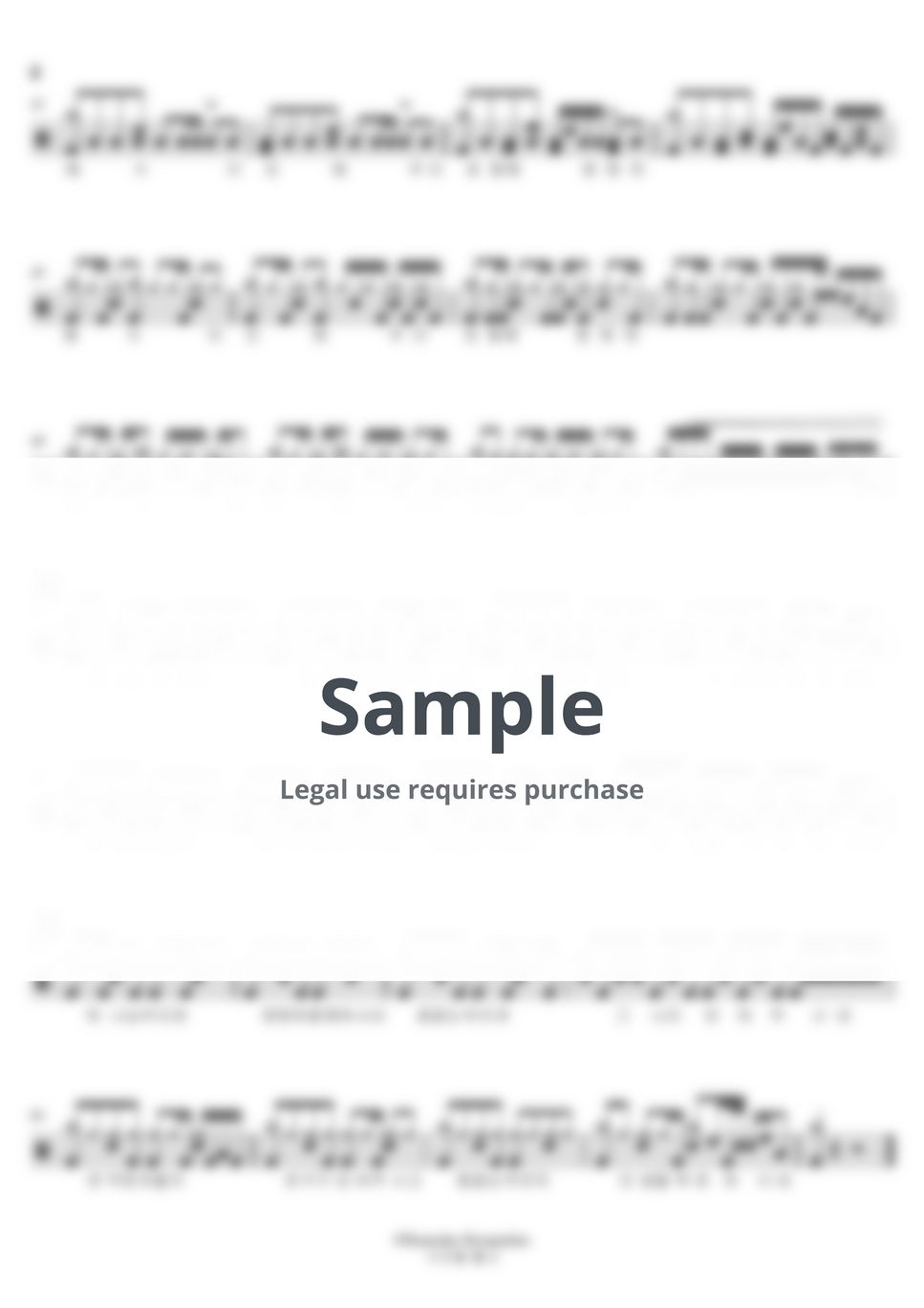 WELOVE - 시간을 뚫고 Sheet Music by 드럼신DrumShin