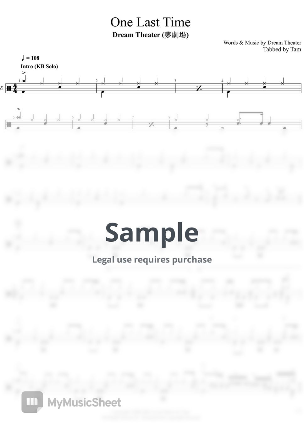 Dream Theater 夢劇場 - One Last Time (Dream Theater / One Last Time ...