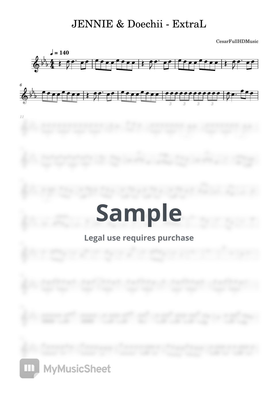 JENNIE & Doechii - ExtraL Sheets