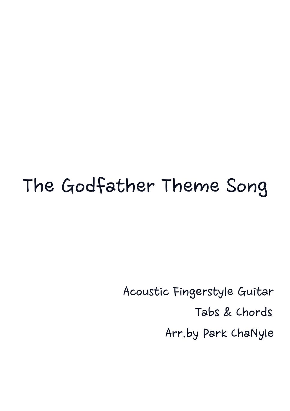 Nino Rota - The Godfather Theme Song (Fingerstyle Guitar) Tab ...