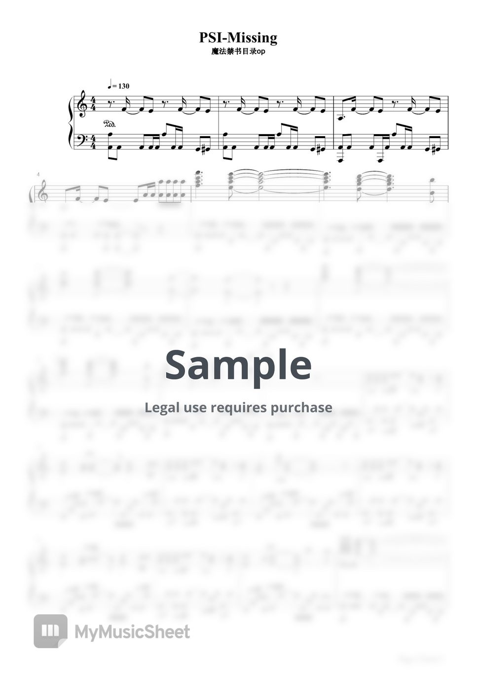 Mami Kawada - PSI (missing-A Certain Magical Index OP) Sheets by dogemusic