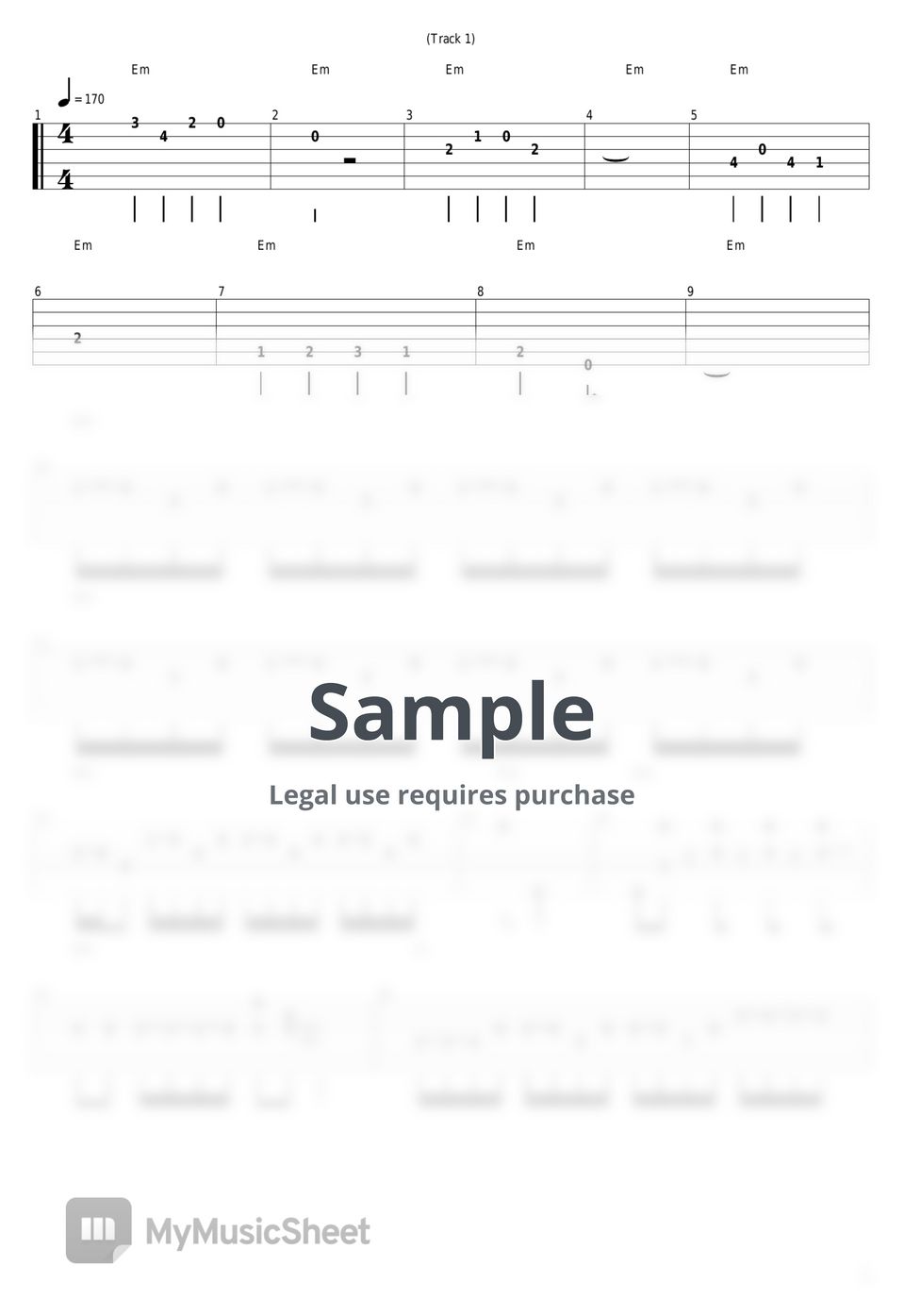 Jerry Reed - Lightning Rod Sheets by Shinji Nakaji