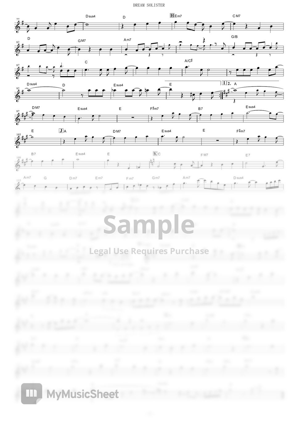 TRUE - DREAM SOLISTER (Sound! Euphonium / in Eb) Sheet Music by muta-sax