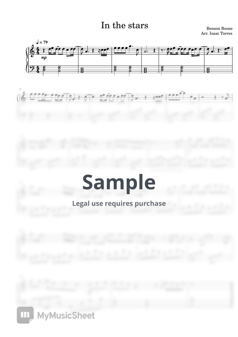 Jenson Boone - In the Stars 악보 by Isaac Torres