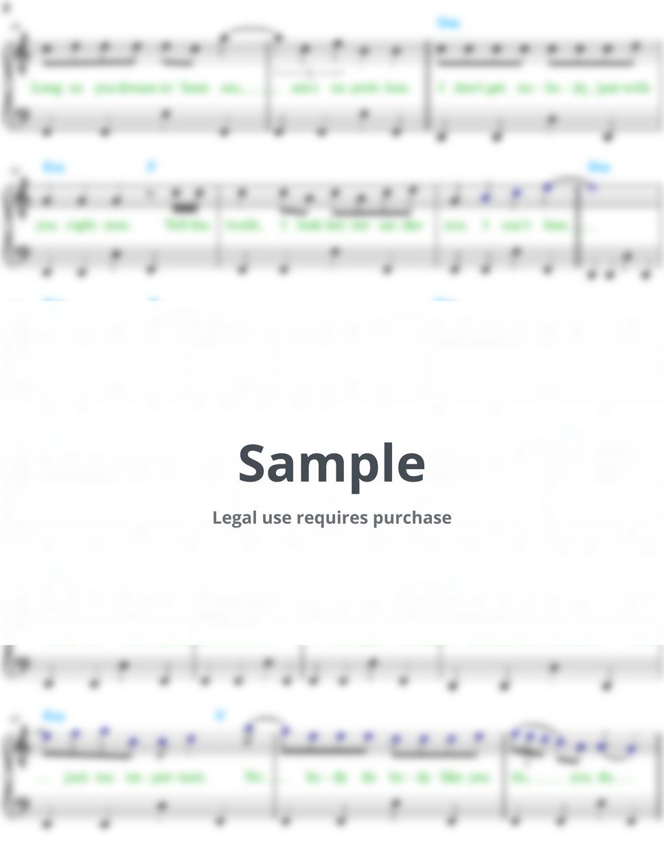 SZA - Snooze Sheet Music by Rita B