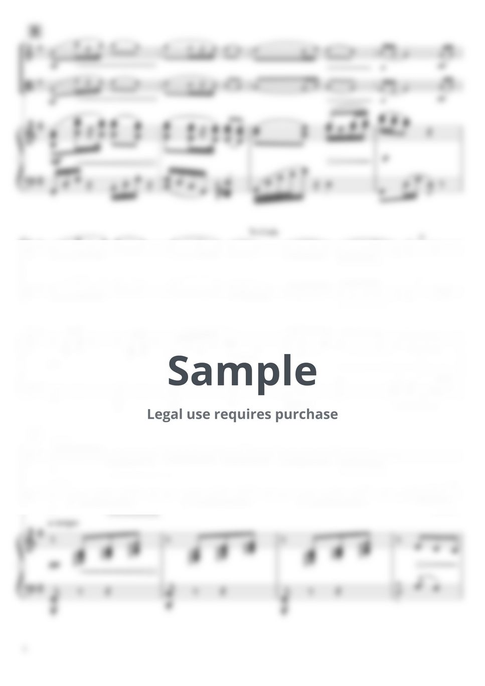 A.Dvořák - Humoresque (Piano trio/ Violin & Viola) Sheet Music by pfkaori