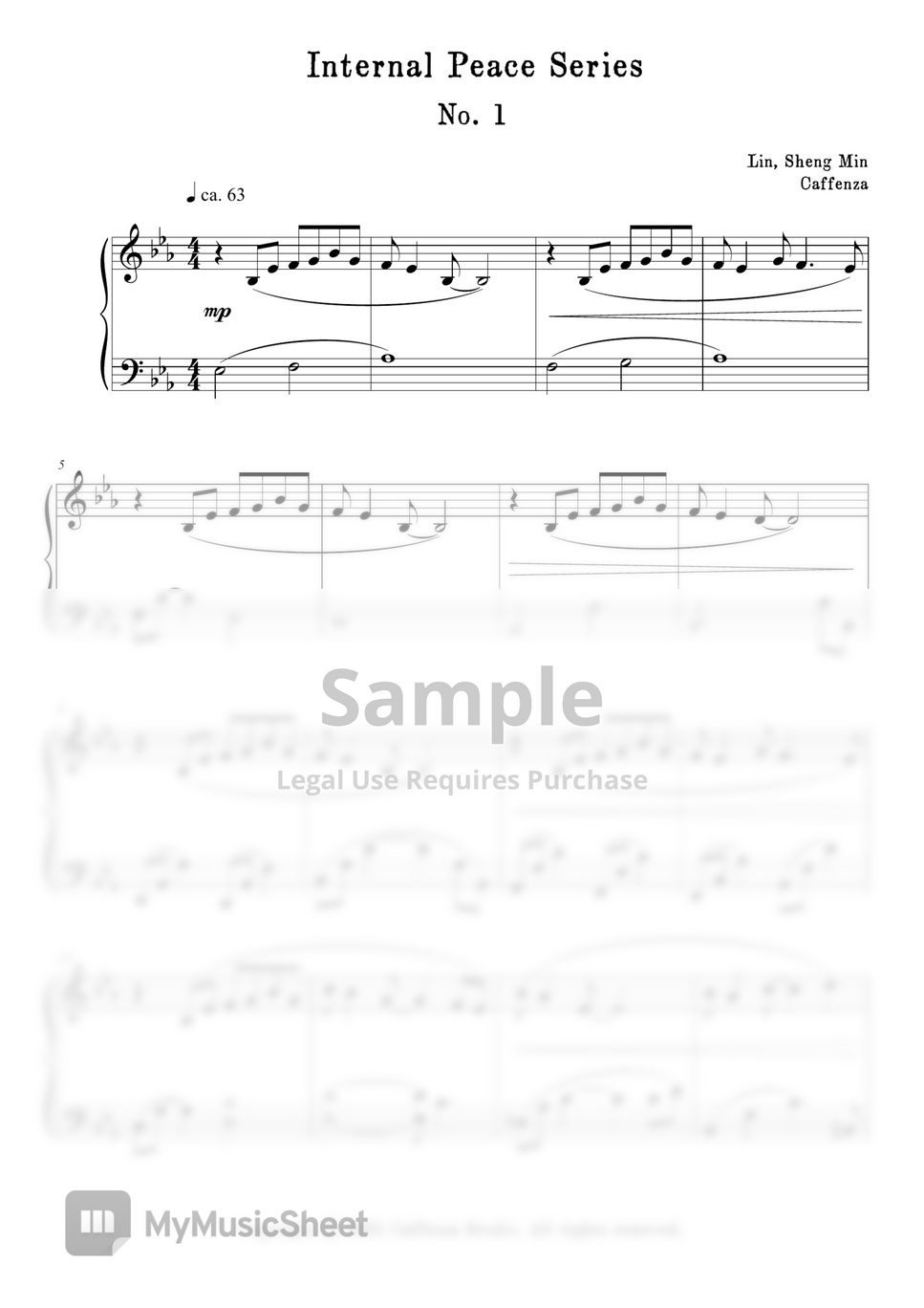 Caffenza Studio 林冷弦音樂 - Internal Peace Series No.1 Noten