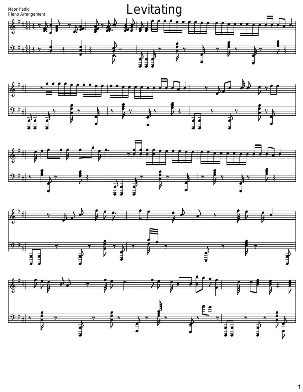 Dua Lipa - Levitating Sheets by Naor Yadid