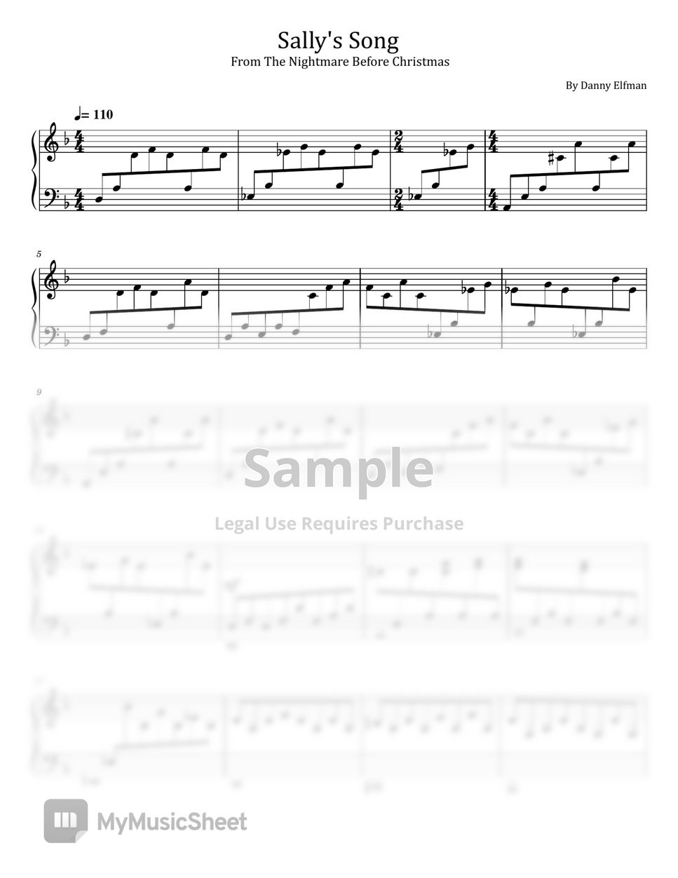 Danny Elfman - Sally's Song (From The Nightmare Before Christmas - For ... Danny Elfman - Sally's Song (From The Nightmare Before Christmas - For ...