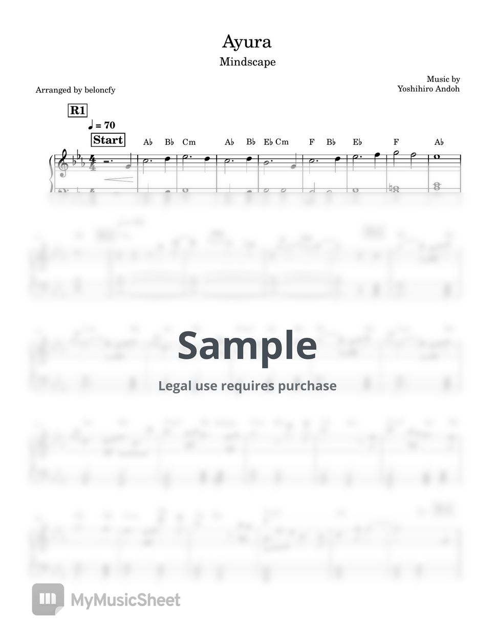 Yoshihiro Andoh - Ayura Sheets by beloncfy