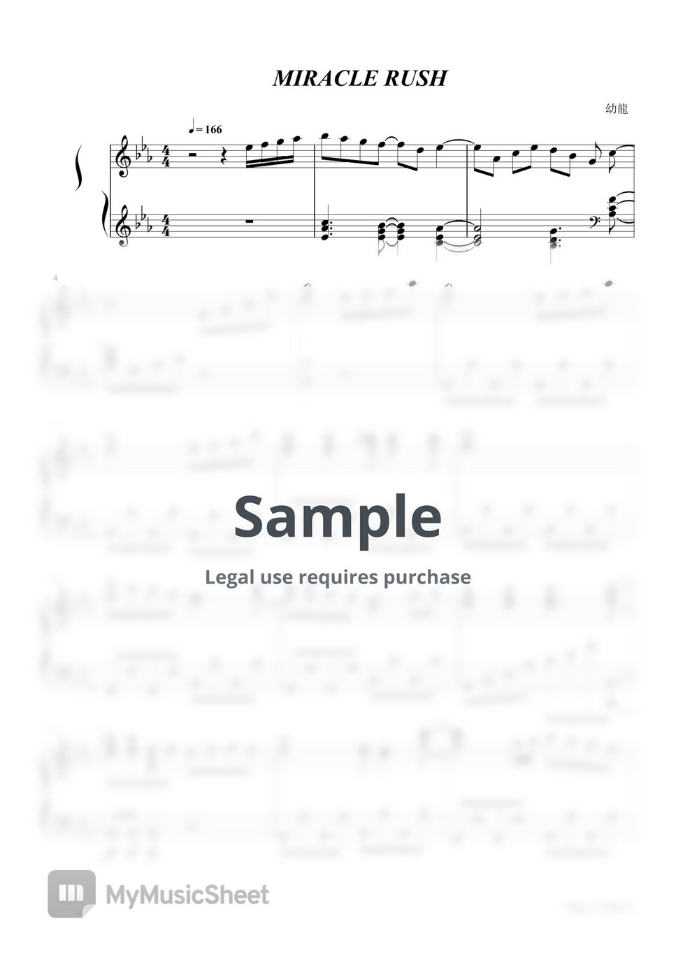 StylipS - Miracle Rush (Saki Achiga-hen Episode of Side-A OP) Sheet Music by dogemusic