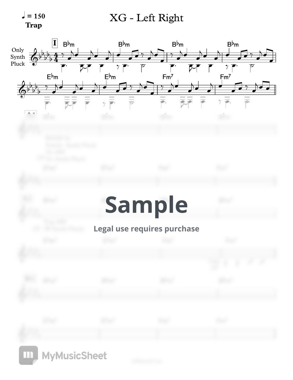 XG - Left Right Tab + 1staff by edward8561