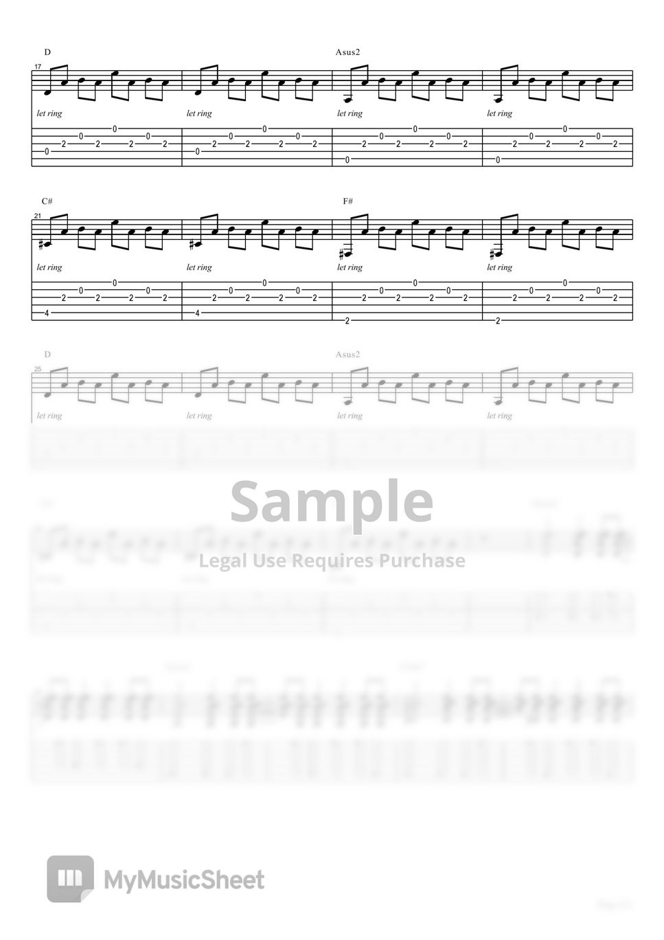 BTS BUTTERFLY Tab+Guitar Pro file 악보