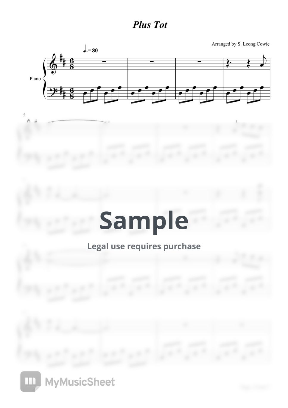 Alexandra Streliski - Plus Tot (Alexandra Streliski) Sheet Music by ...