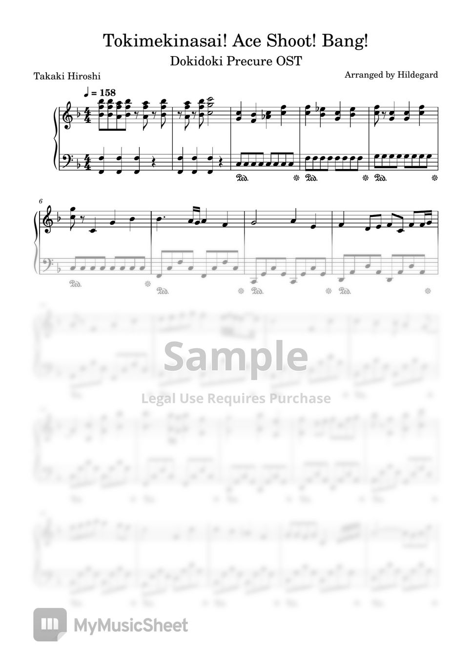 Takaki Hiroshi - Beautify! Ace Shot! Spartito by Hildegard