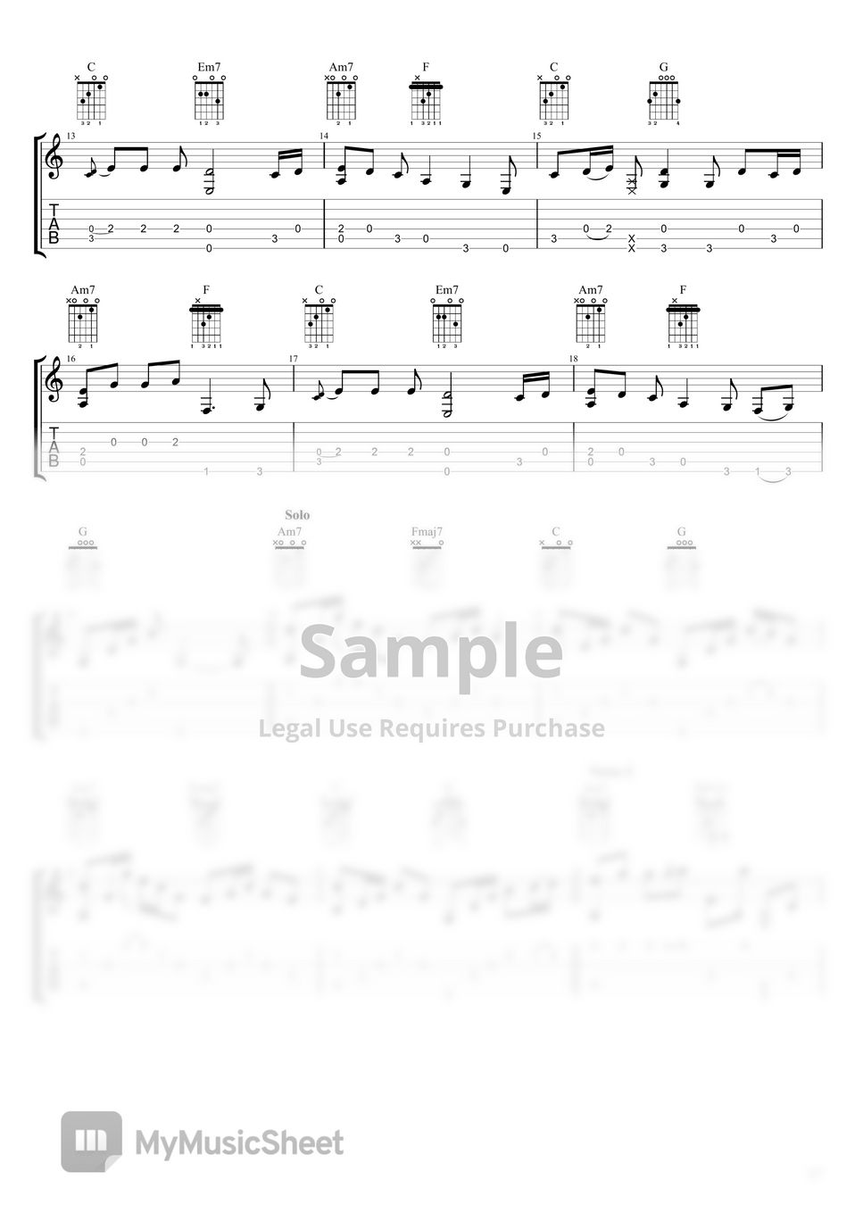 Coldplay | Fingerstyle Guitar - Everglow (Easy Version) Sheet Music by ...
