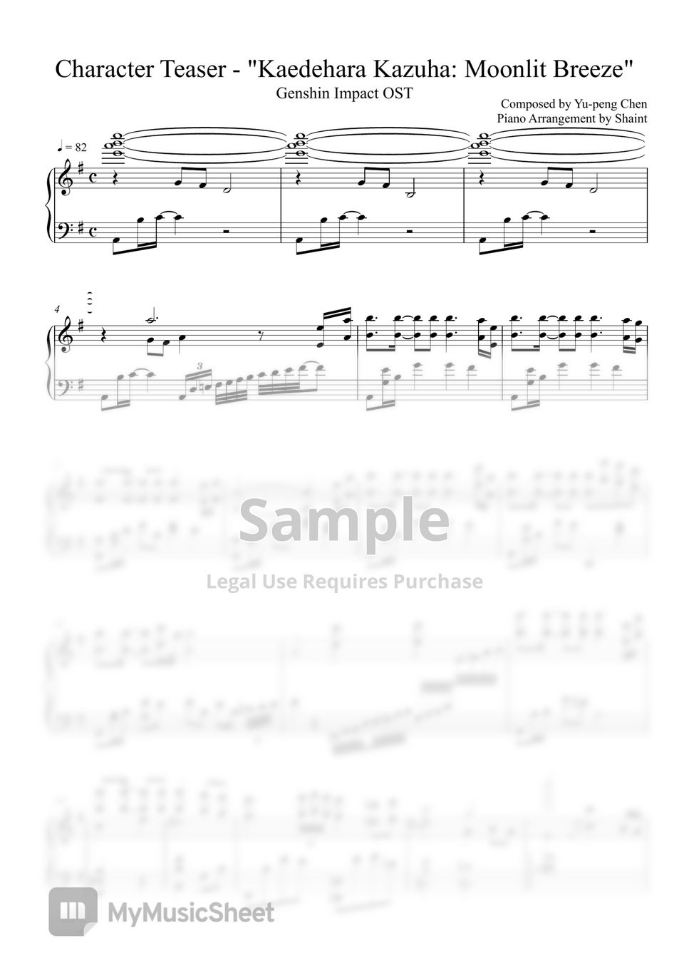 Yu-peng Chen@HOYO-MIX - Character Teaser - "Kaedehara Kazuha: Moonlit ...