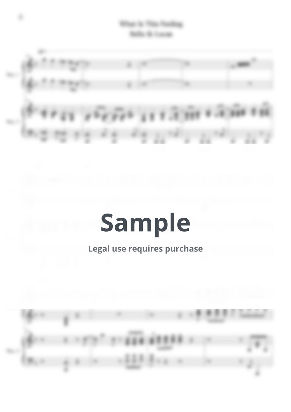 Wicked OST - What Is This Feeling Sheets by BELLA&LUCAS