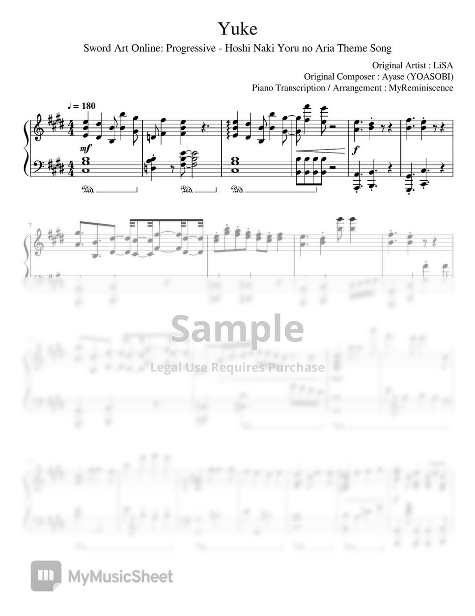 LiSA, Ayase (YOASOBI) - Yuke (Sword Art Online Progressive Movie ...