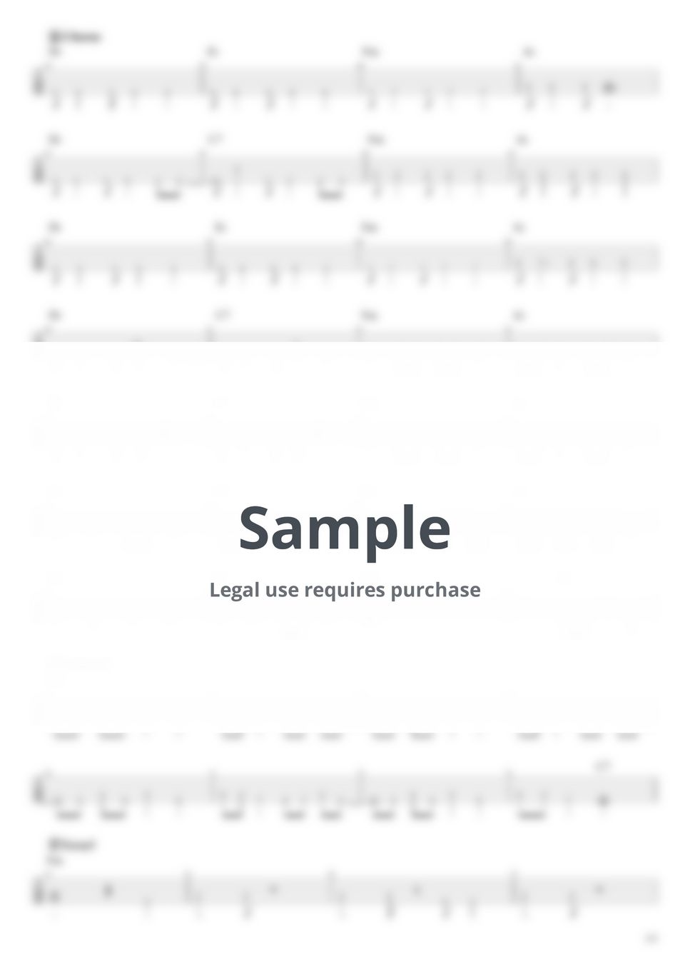 FZMZ feat. icy - Danger Danger (Tabのみ/ベース Tab譜 5弦) Sheet Music by T's ...