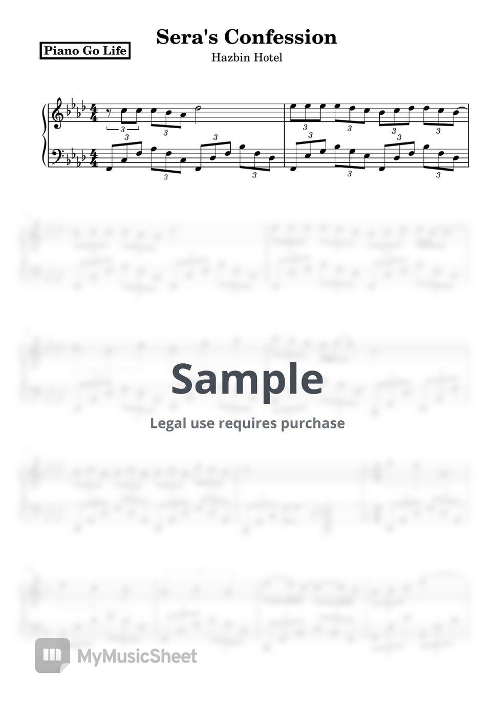 Hazbin Hotel - Sera's Confession Piano Sheet Music PDF | Piano Go Life | mymusic5