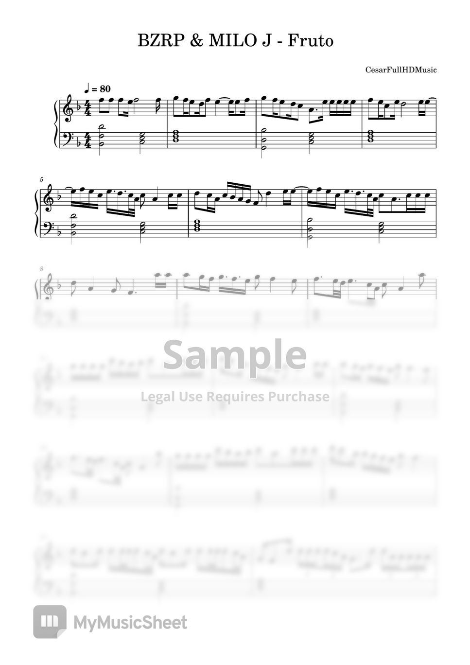BZRP & MILO J - Fruto Sheets