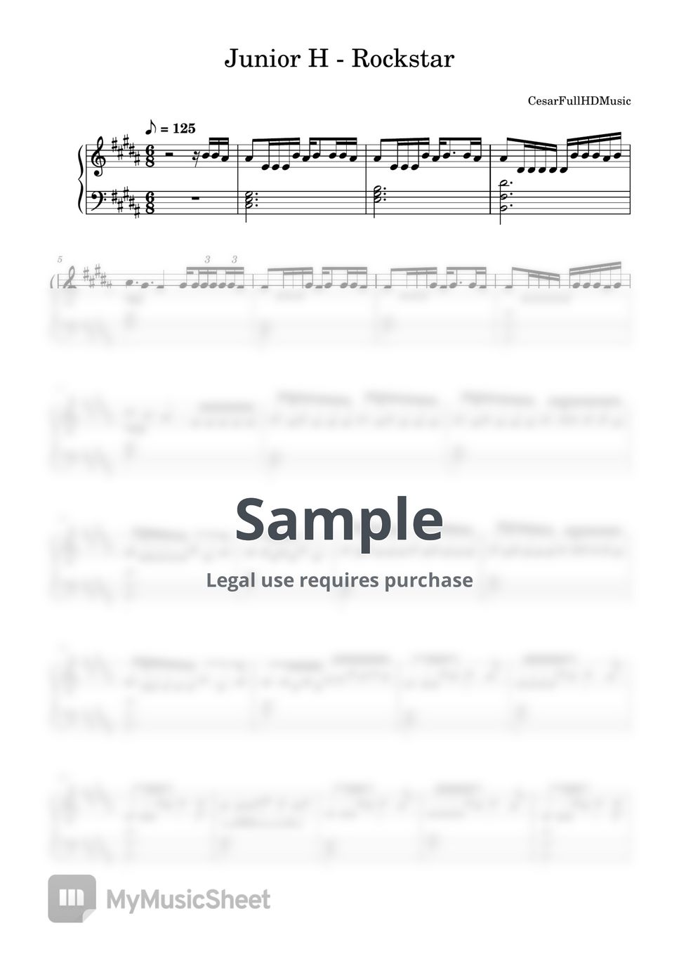 Junior H - Rockstar Sheets