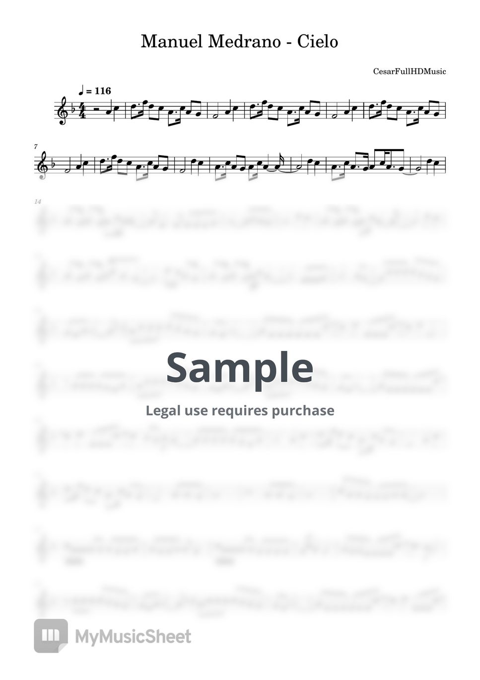 Manuel Medrano - Cielo Sheets