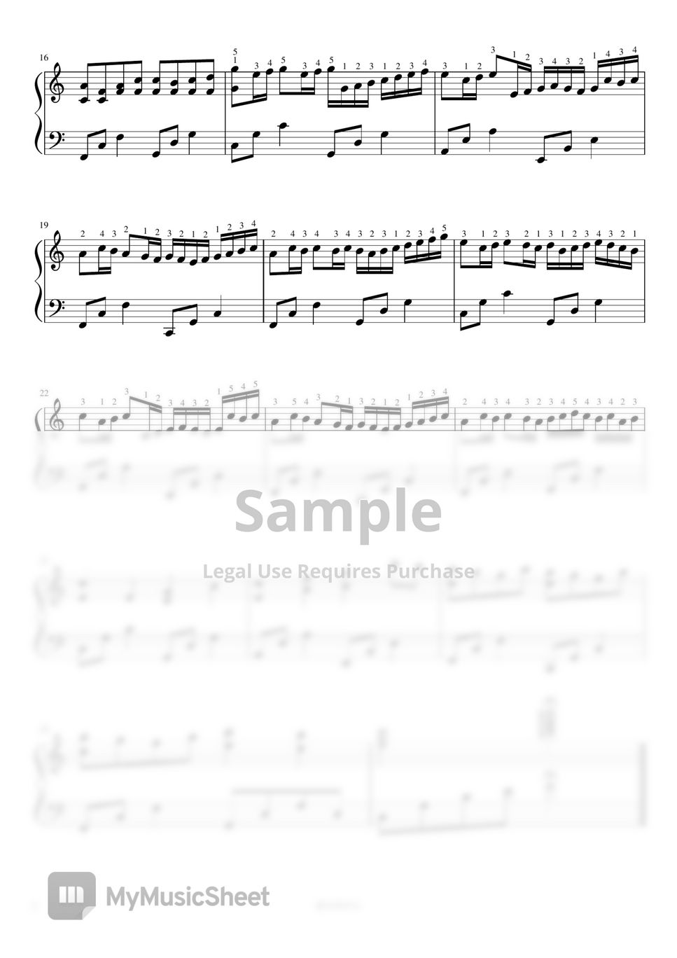 Pachelbel - Canon in C (Easy version) Sheet Music by SELAH PIANO