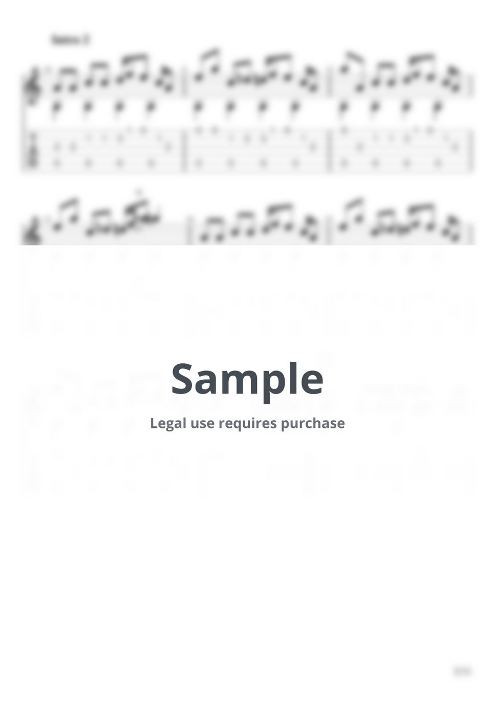 YOASOBI - UNDEAD (Fingerstyle) Sheet Music by u3danchou