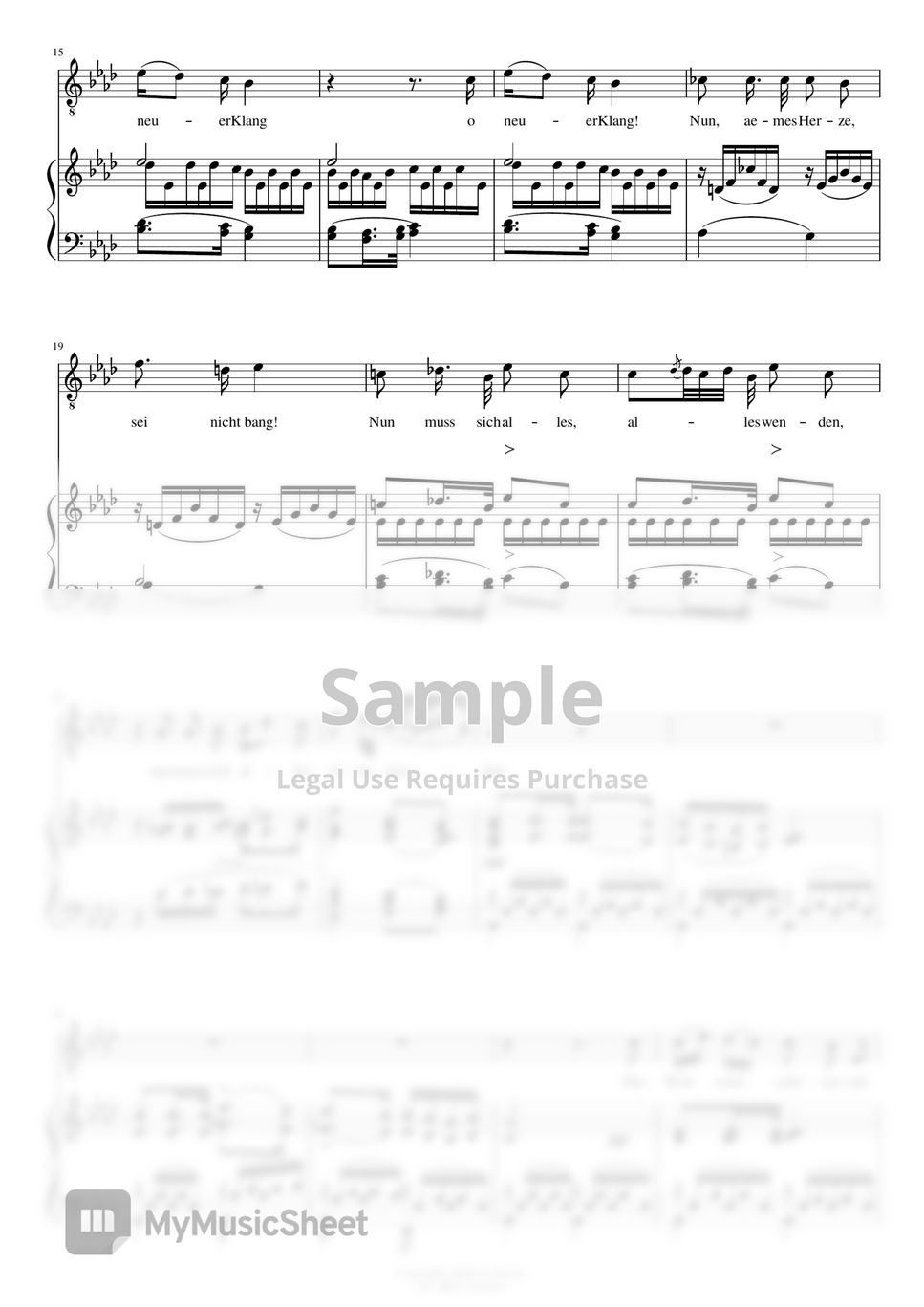 F.Schubert - Frühlingsglaube (Abmaj) Sheet Music by noten(노튼)