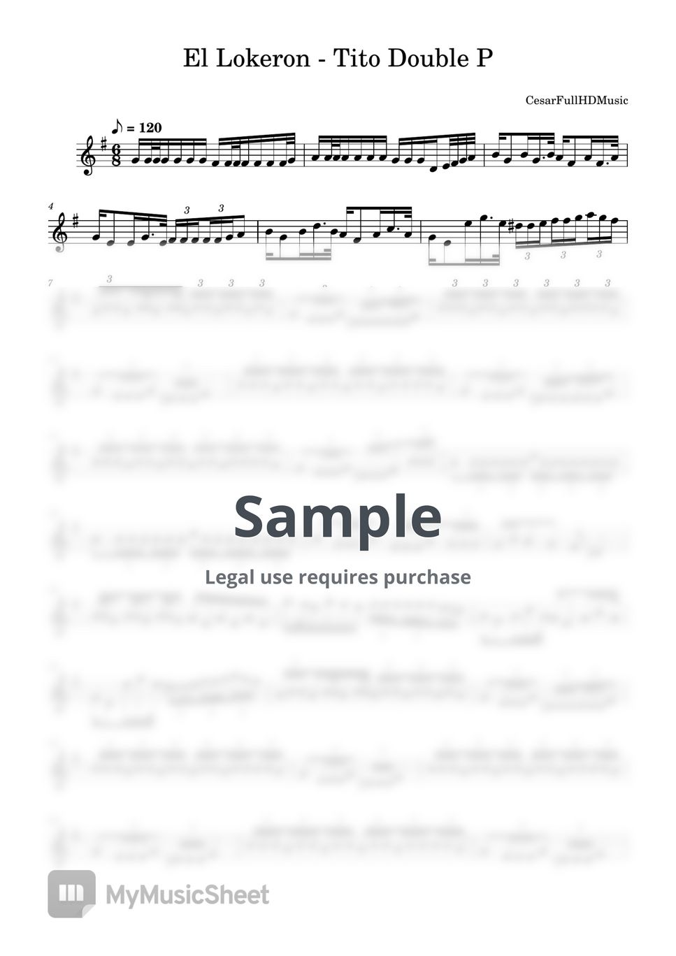 Tito Double P - El Lokeron Partitur