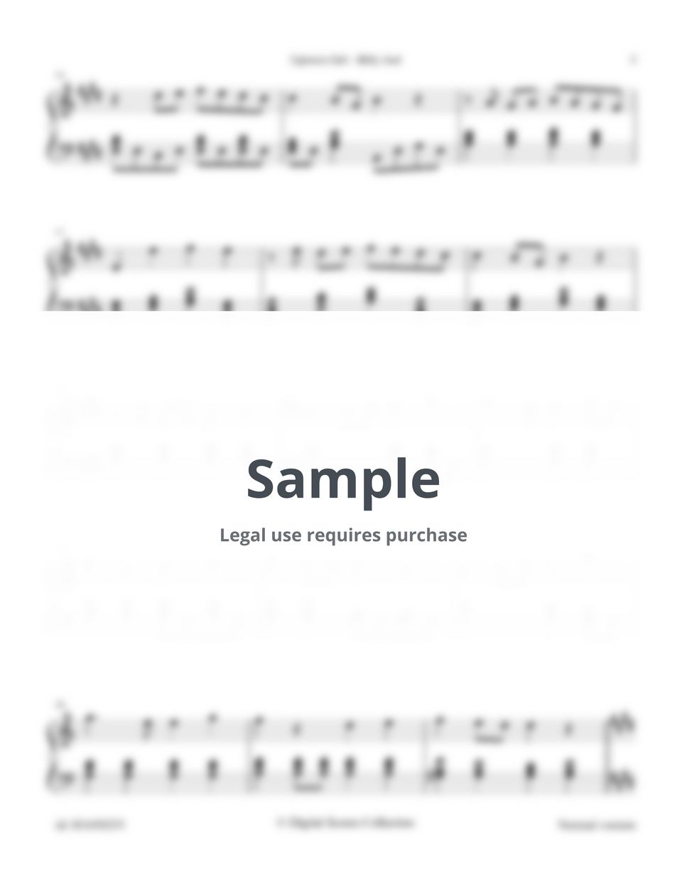 Billy Joel - Uptown Girl Sheets by Digital Scores Collection