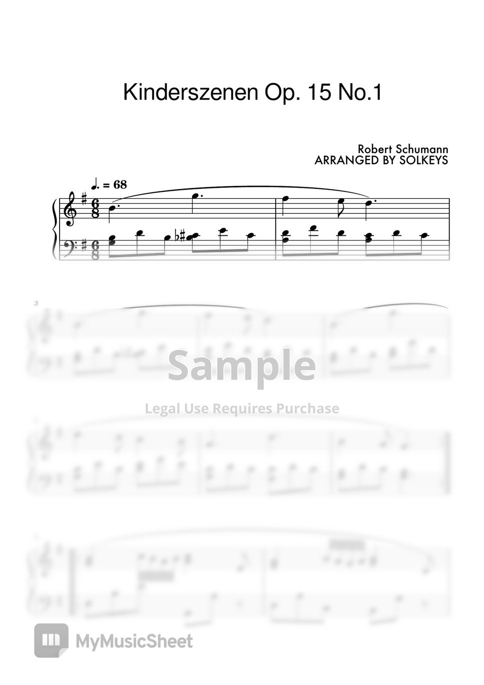 Robert Schumann - Kinderszenen Op.15 No. 1 Helaian by SolKeys
