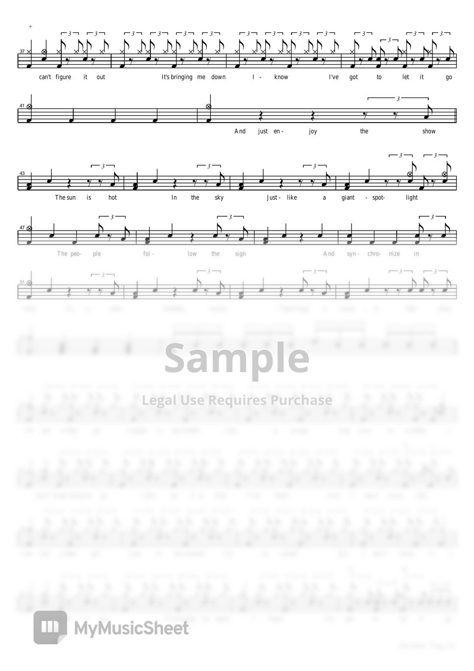 Lenka - The Show Sheets by COPYDRUM