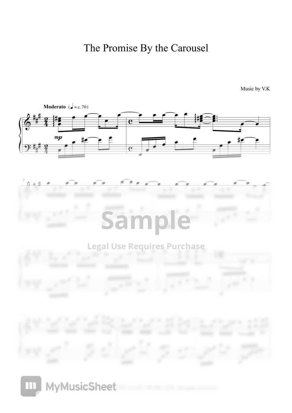 V.K - The Promise By the Carousel Sheets