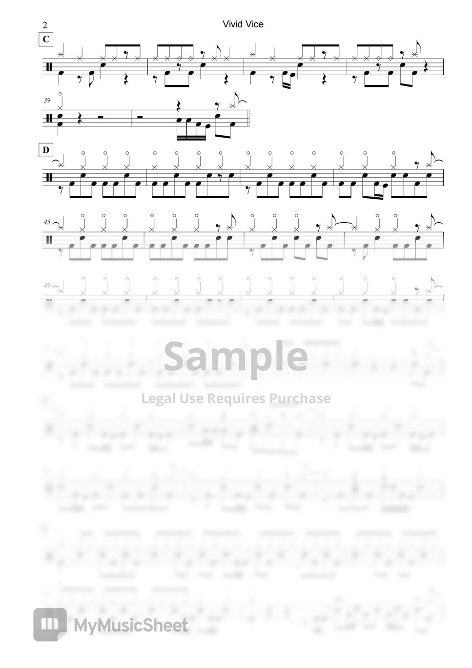 Who-ya Extended - Vivid Vice (Jujustsu Kaisen OP2) 楽譜 by Raymond Goh