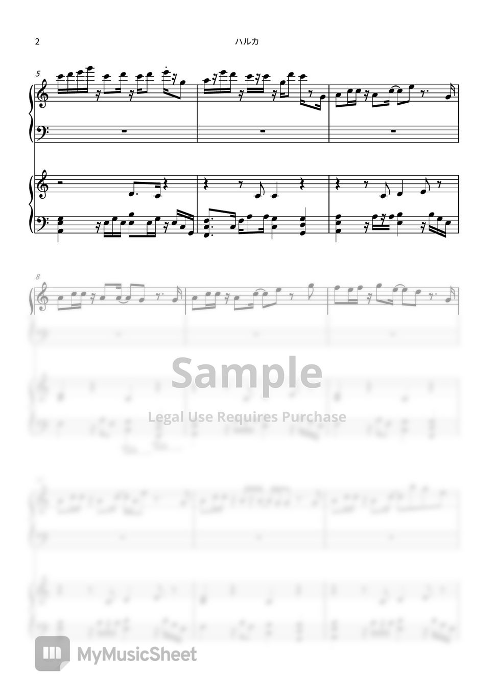 YOASOBI - haruka Spartito