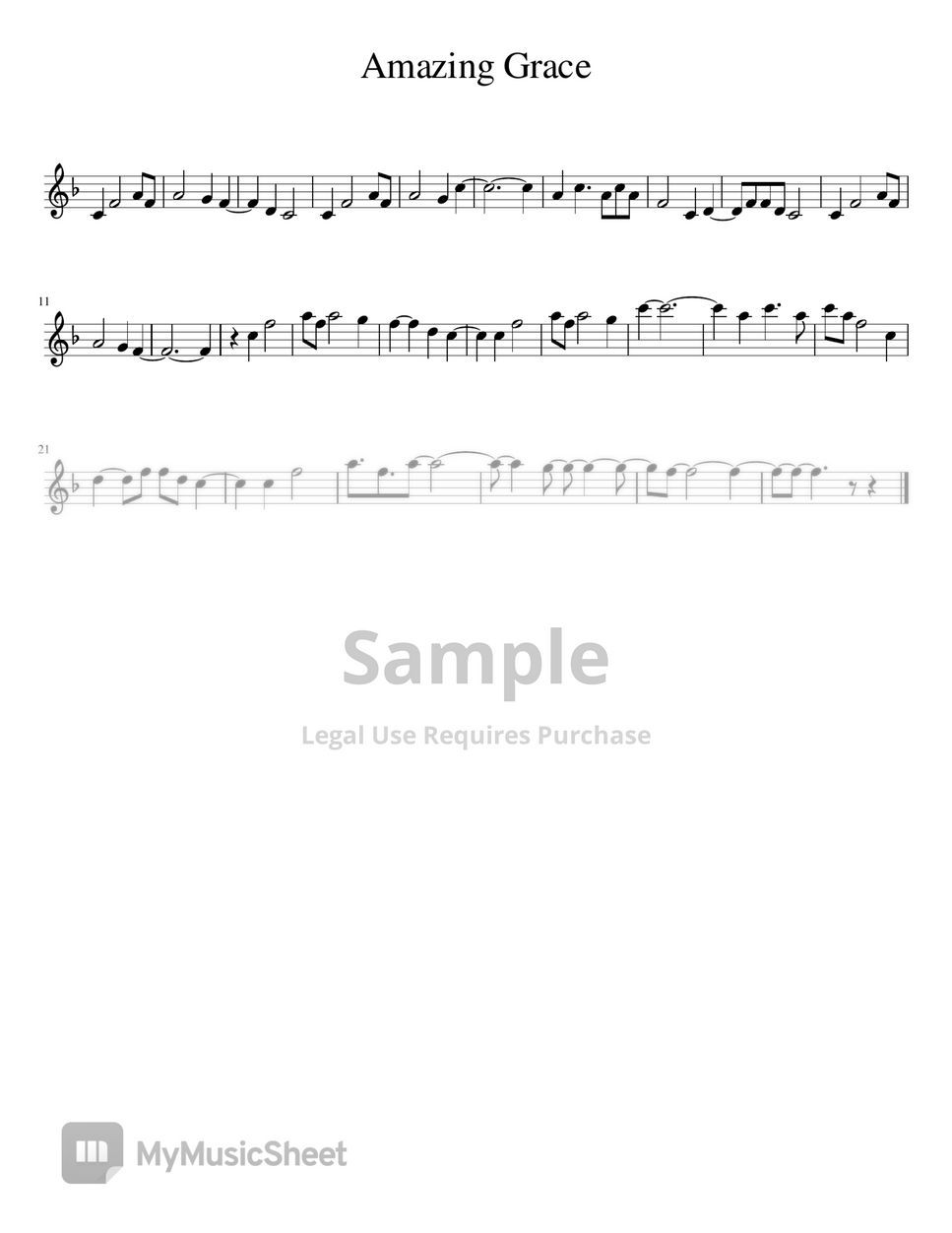 Amazing Grace Sheets