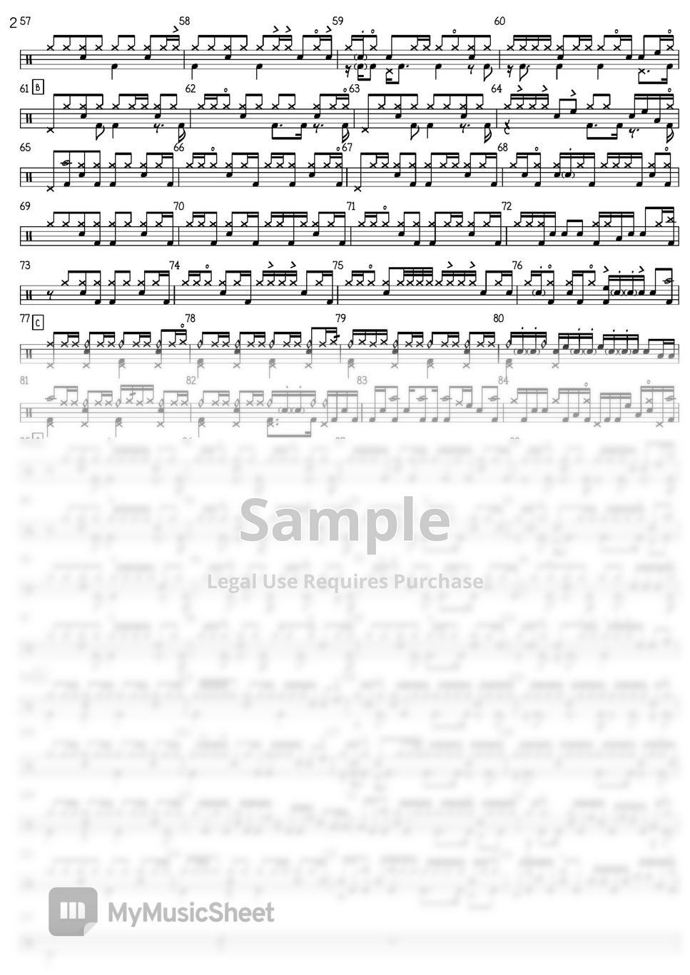 paul jackson jr - lay it back (폴 잭슨 주니어/ lay it back 드럼 악보입니다) Sheet ...