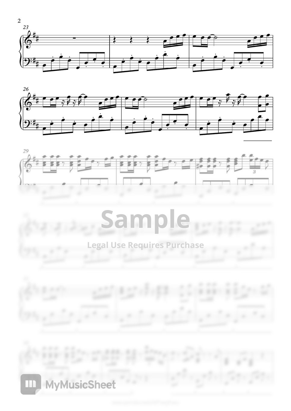 Various Artist J Pop Piano Medley 8 Songs Sheets By Oldtang